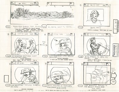 The Lone Ranger 1981 Production Animation Storyboard Page Filmation B ...