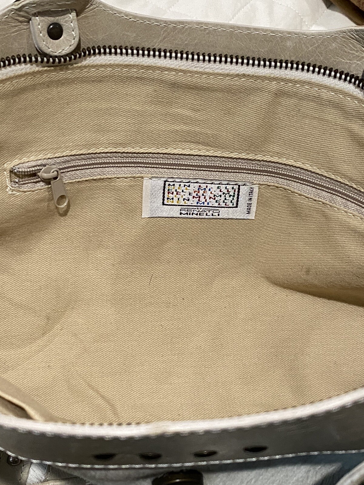 BRAND NEW MINELLI COWHIDE & LEATHER PURSE | eBay