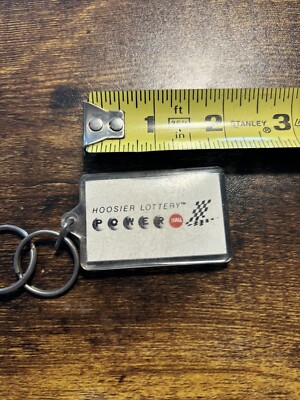 Vintage LOTTO Indiana STATE LOTTERY Key Ring Keychain Hoosier Cash ...