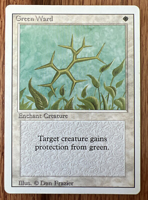 Magic the Gathering: Revised: Green Ward: LP | eBay