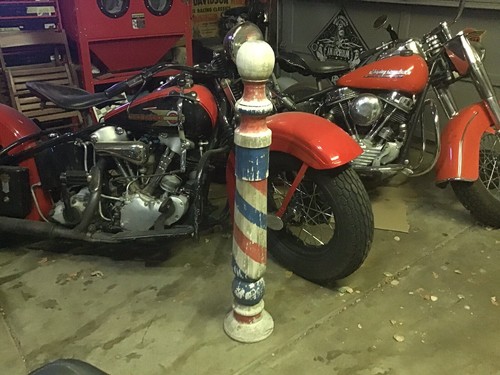 Antique 1890s Wood Trade Sign Barber Shop Sidewalk Standing Pole | eBay