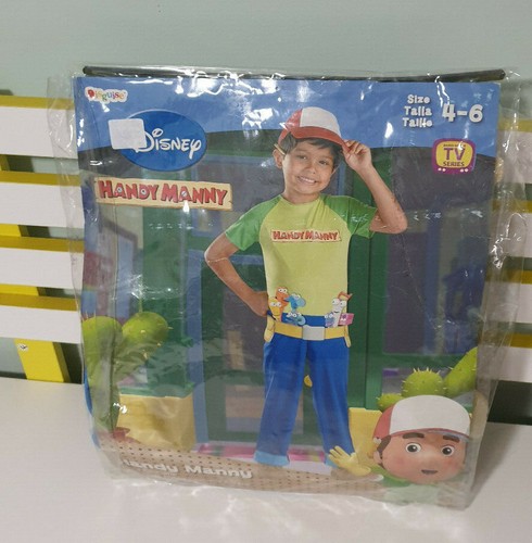 HANDY MANNY COSTUME SIZE 4-6 BOOK WEEK DRESS UP OUTFIT | eBay