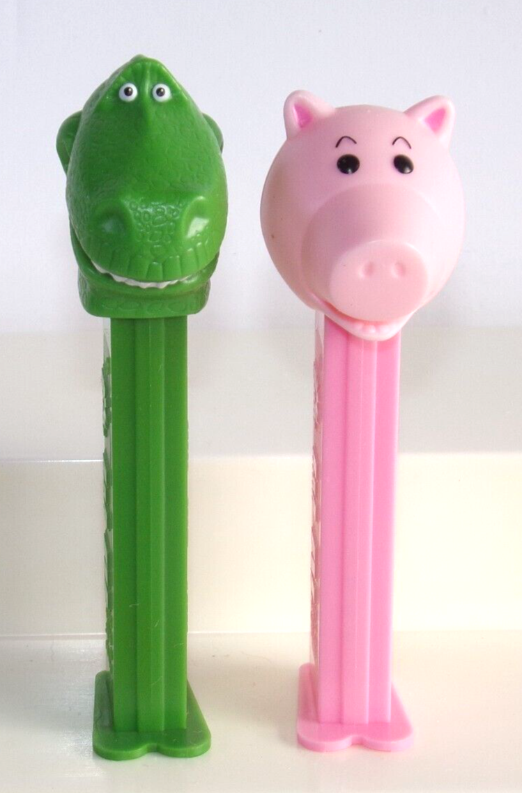 Disney Pixar Toy Story PEZ Woody Jessie Hamm Rex Cowboy Pig Dino ...