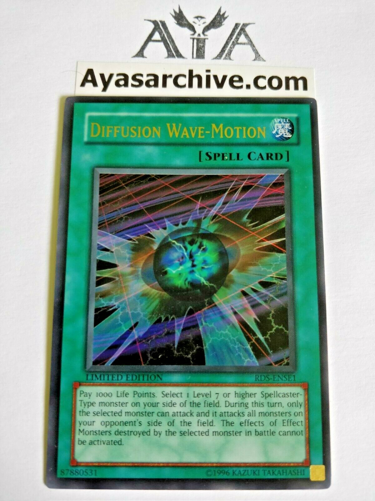 DIFFUSION WAVE-MOTION - LIMITED ULTRA RARE NM/VLP RDS-ENSE1 - YUGIOH A+ ...