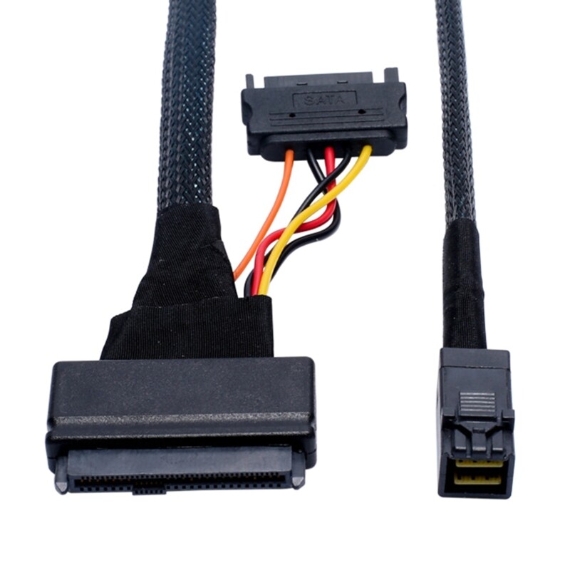 50cm SFF-8643 to SFF-8639 Connector with 15-pin Power Connector Cable ...