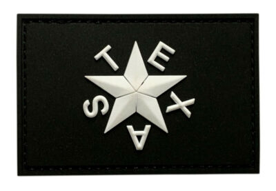 Texas Star Flag Revolution Lone Star TX Patch (PVC Rubber - 3.0 X 2.0 ...