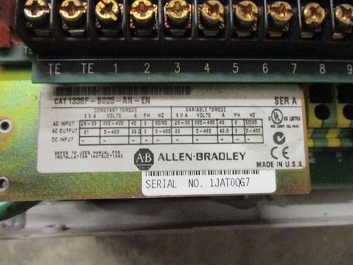 Allen Bradley 1336 Plus AC Drive 25HP 460V 1336F-B025-AN-EN | eBay