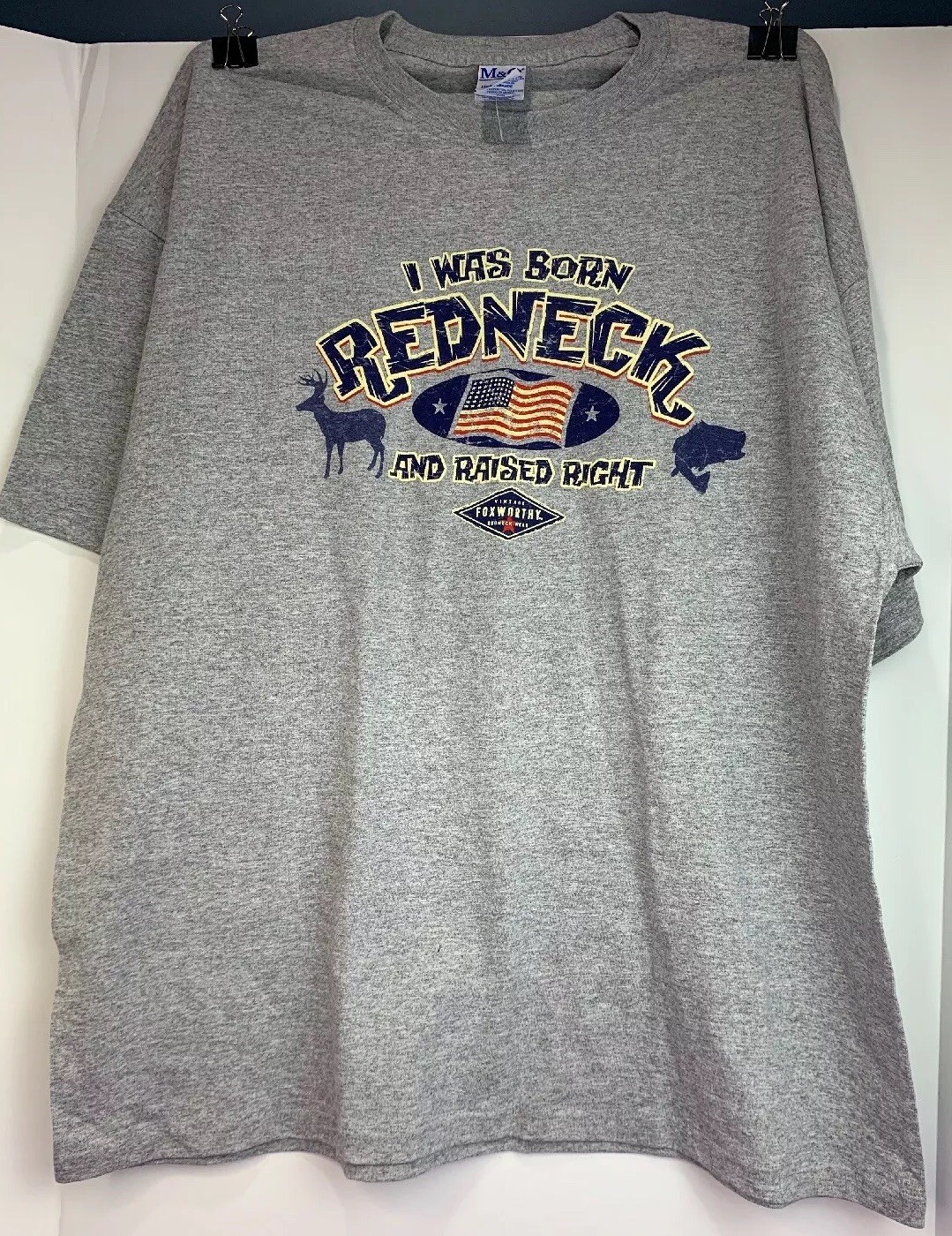 Jeff Foxworthy I Was Born Redneck and Raised Right T-Shirt XXL Cotton ...