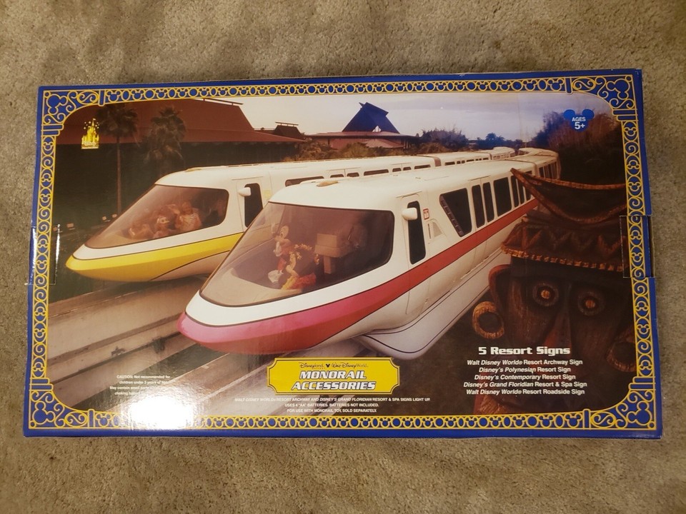 Disney Monorail Accessories Sign Set, complete in box, working lights ...
