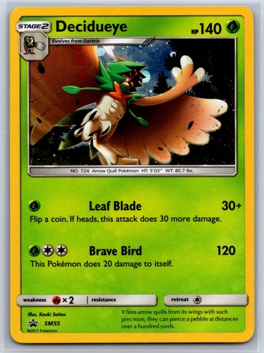 Decidueye (Cosmos Holo) SM Promos SM55 Pokemon Card NM | eBay