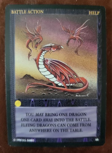 1994 U.S. Games Wyvern CCG Battle Action Red Dragons Card #66 | eBay
