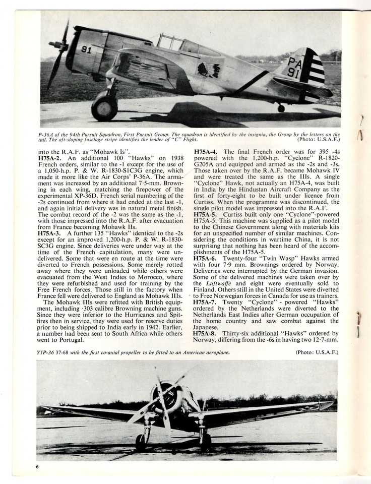 PROFILE PUBLICATIONS #080 - "THE CURTISS HAWK 75" U.S. FIGHTER | eBay