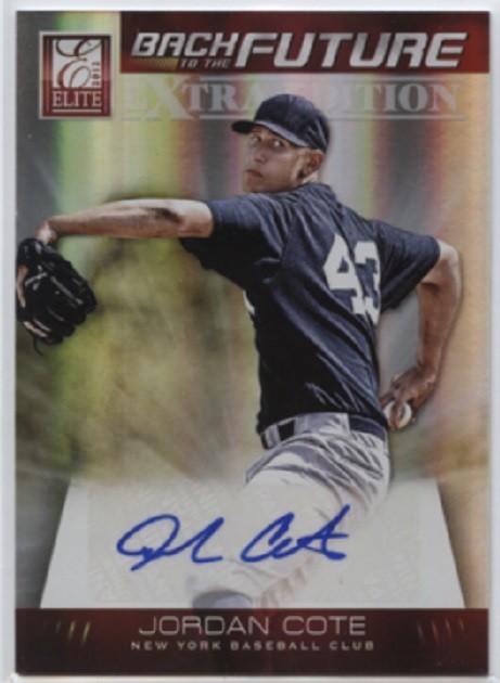 Jordan Cote 2012 Panini Elite Back TT Future Auto 39/51 RC - New York ...