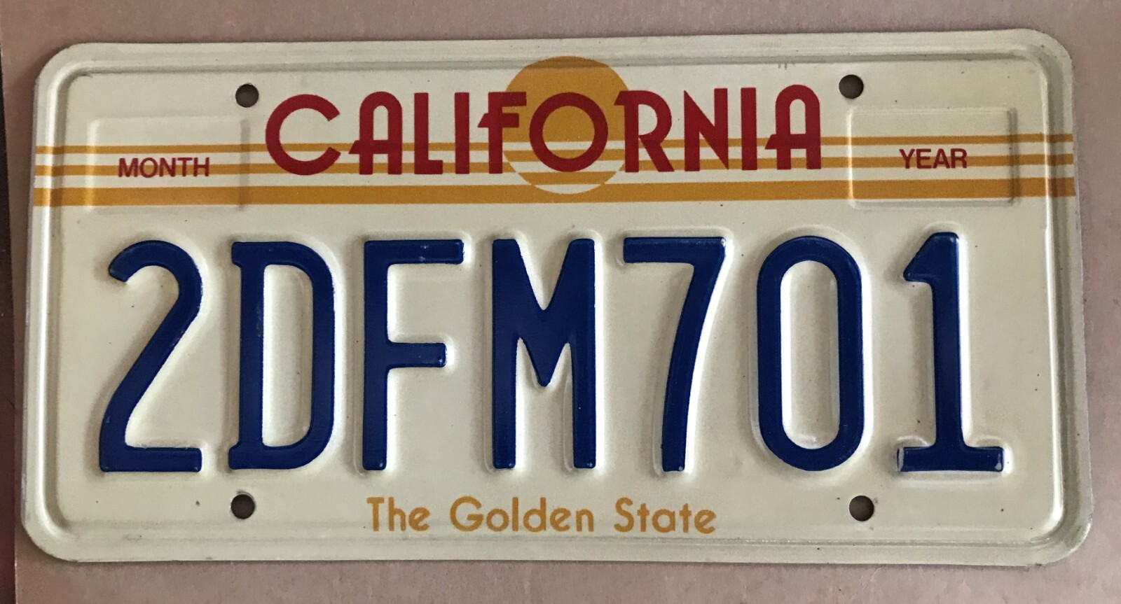 California license plate - NEW, Sunburst design | eBay