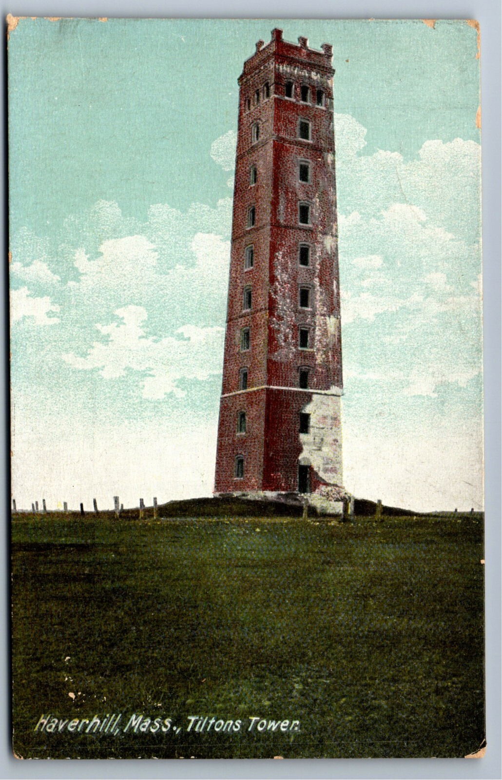 Postcard MA Tiltons Tower Haverhill Massachusetts T8 | eBay