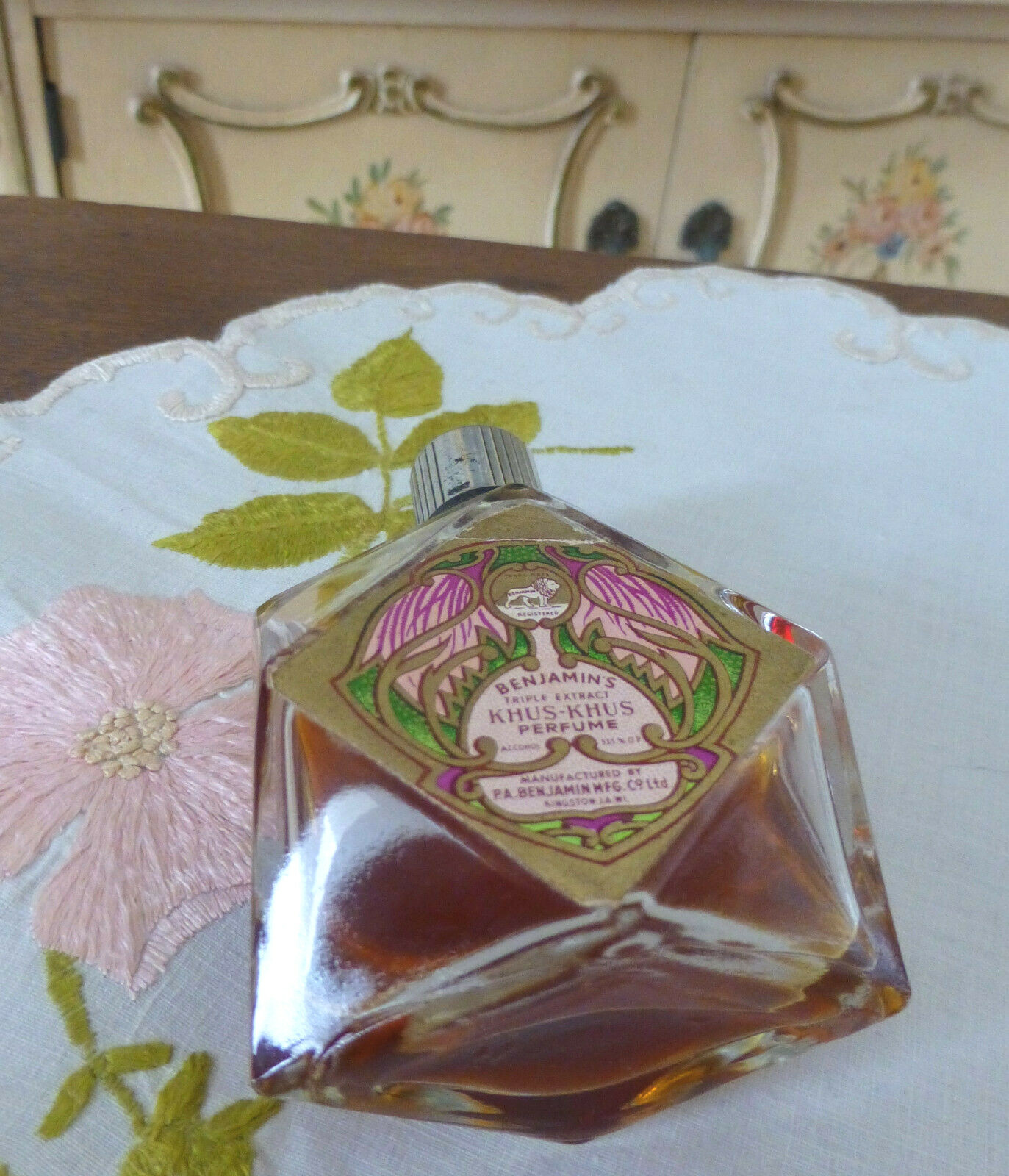 VTG Benjamin’s Triple Extract Extrait KHUS KHUS Perfume 2 Oz 60ml (CB&T ...