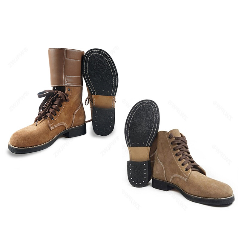WW2 REPRO AMERICAN Jump Boots - US Army Paratrooper Leather Boots WWII ...