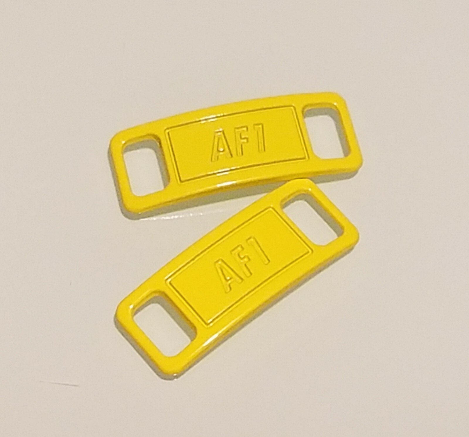 2pcs Yellow Color Air Force 1 Shoelace Buckle Metal AF1 Shoelace Tags ...