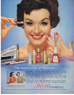 1959 AVON Cosmetics Look of Glamour Print Ad | eBay