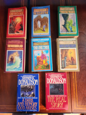 STEPHEN R. DONALDSON LOT OF 8 THOMAS COVENANT 1 & 2 , GAP VINTAGE ...