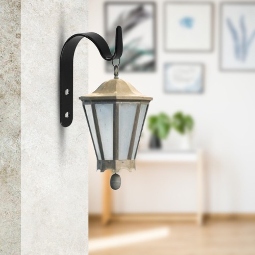 4pcs/10pcs Iron Wall Hooks Metal Lantern Bracket Coat Hook Plant Planter Hanger | eBay