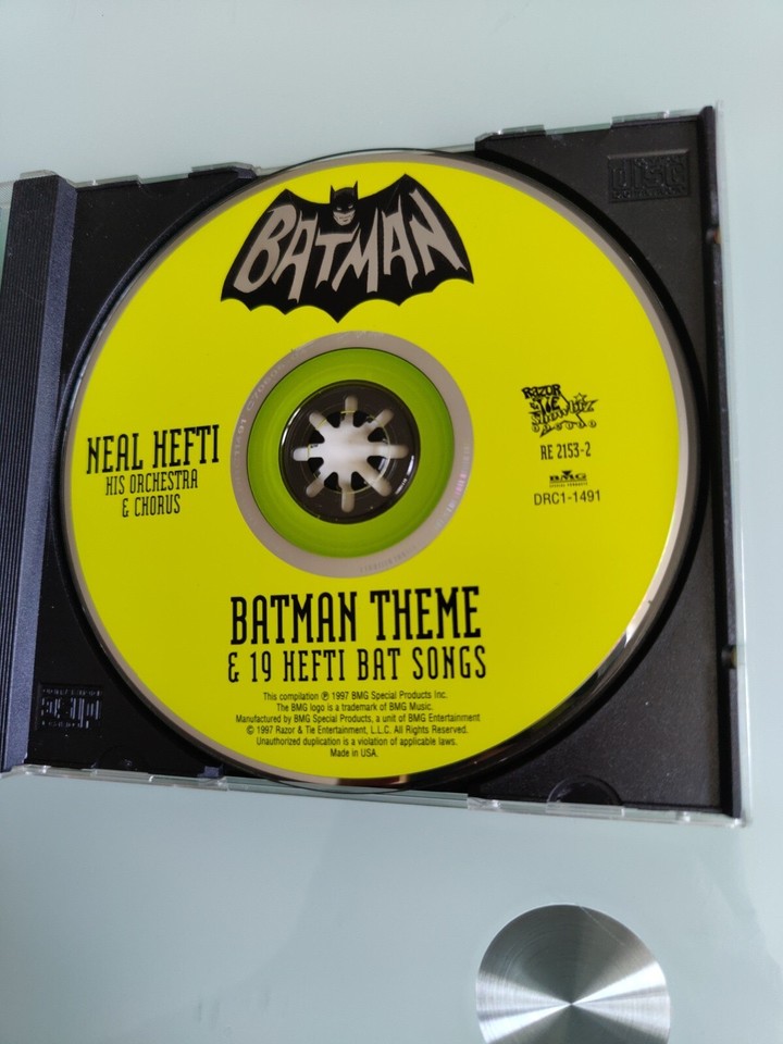 NEAL HEFTI - Batman Theme And 19 Hefti Bat Songs - CD - Soundtrack ...