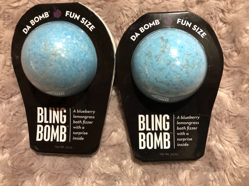 2X Da Bomb Fun Size Bath Bling Bomb - With Surprise Inside -Blueberry ...