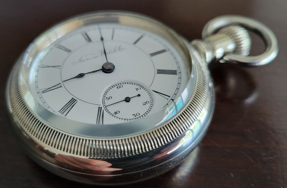 NEW 47.2MM VINTAGE STYLE 4.00MM THICK FLAT BEVELED GLASS POCKET WATCH ...