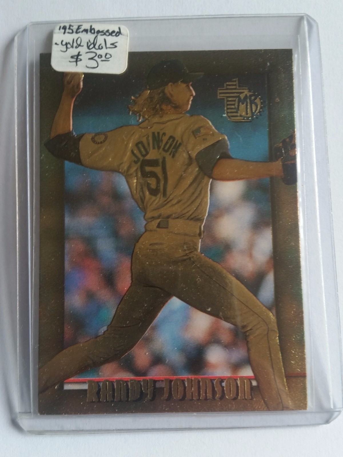 1995 Topps Embossed Golden Idols #69 Randy Johnson : Seattle Mariners ...