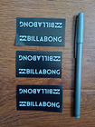 BILLABONG SET OF 3 BLACK STICKERS NEW SURF BODYBOARD KITESURFING ...