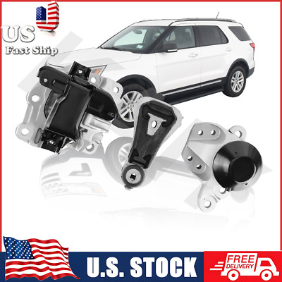 3Pcs For Ford Explorer V6-3.5L AT Transmission Mount & Engine Mounts ...