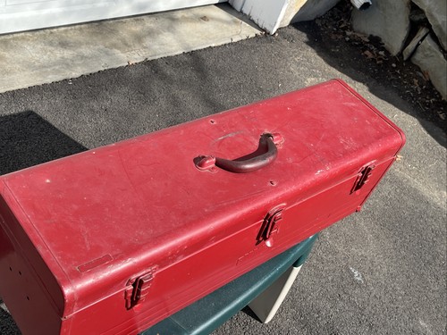 VTG Craftsman Carpenters Tool Box 30" W/ Metal Tray Made In USA🇺🇲 | eBay