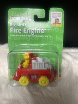 New Fisher Price Sesame Street Big Bird Fire Engine die cast 2005 | eBay