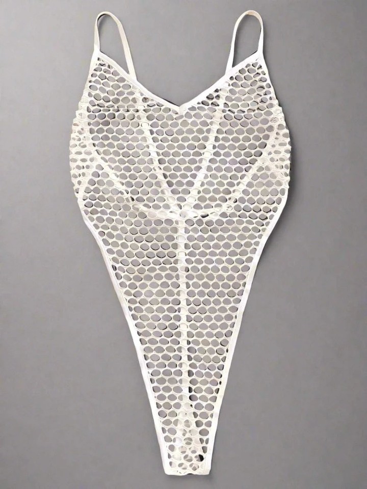 Sexy Sheer Mesh Black Extreme Micro G-String Thong One Piece Swimsuit ...