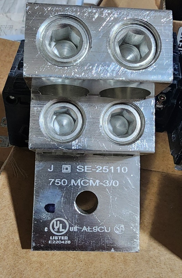 SE- 25110 (4) 750MCM-3/0 Terminal Lug NOS AL9CU | eBay
