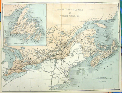 Pre-1900 - Antique 1880 Ontario Canada Map