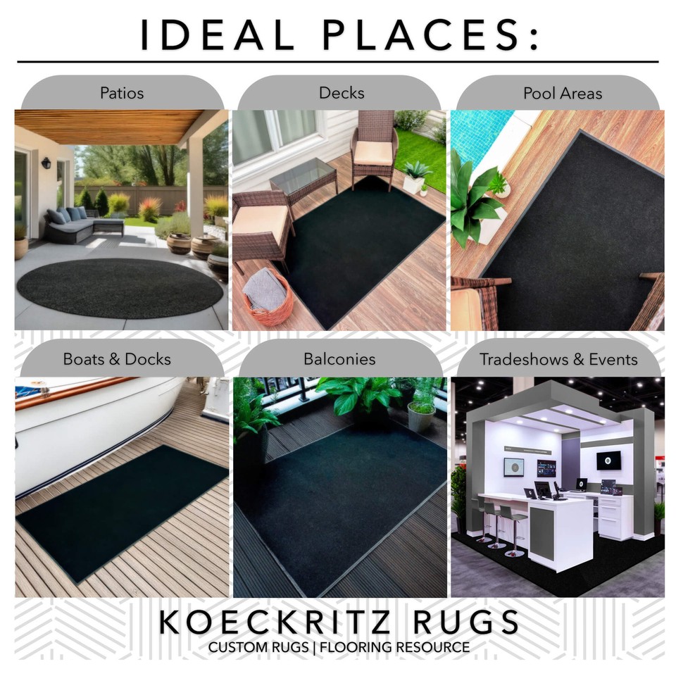 Koeckritz Economy Soft Bright Red Indoor/Outdoor Rugs for Tradeshow ...