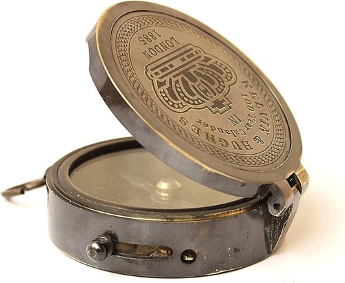 Brass Compass Vintage Finish Kelvin Hughes 100 Year Calendar Compasses ...