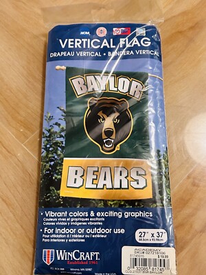Baylor Bears Vertical Flag 27X37 Wincraft | eBay