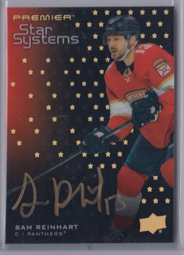 2021-22 Upper Deck Premier Star Systems Auto Gold Sam Reinhart RC Auto ...