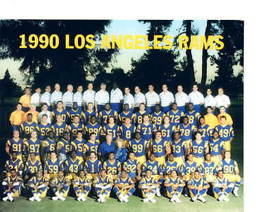1990 LOS ANGELES RAMS 8X10 TEAM PHOTO EVERETT NFL FOOTBALL HOF USA | eBay