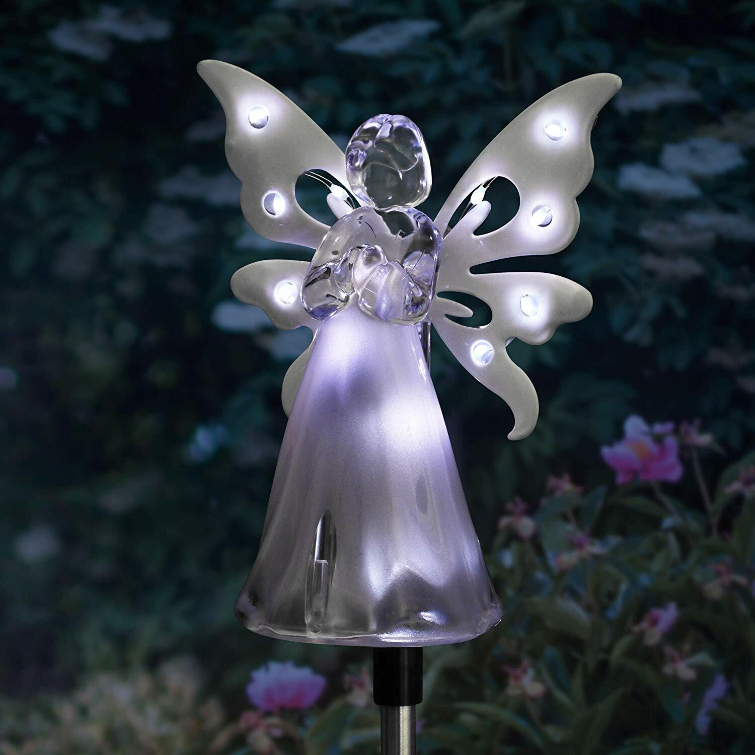 Solar Angel Lights by Eternal Light Memorial Light for Grave or Garden ...