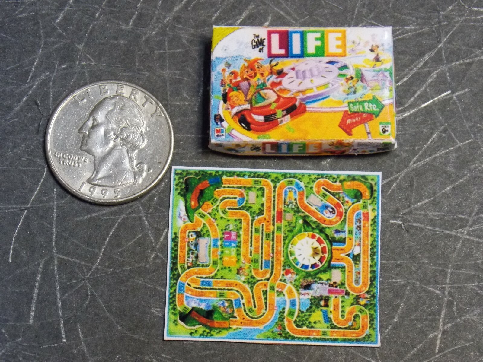 Dollhouse Miniature LIFE Board Game Toys 1:12 one inch scale D85 Dollys ...