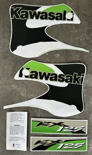 kawasaki 2001 KX125 Full Decal Set / Sticker Kit / SOLID BLACK | eBay