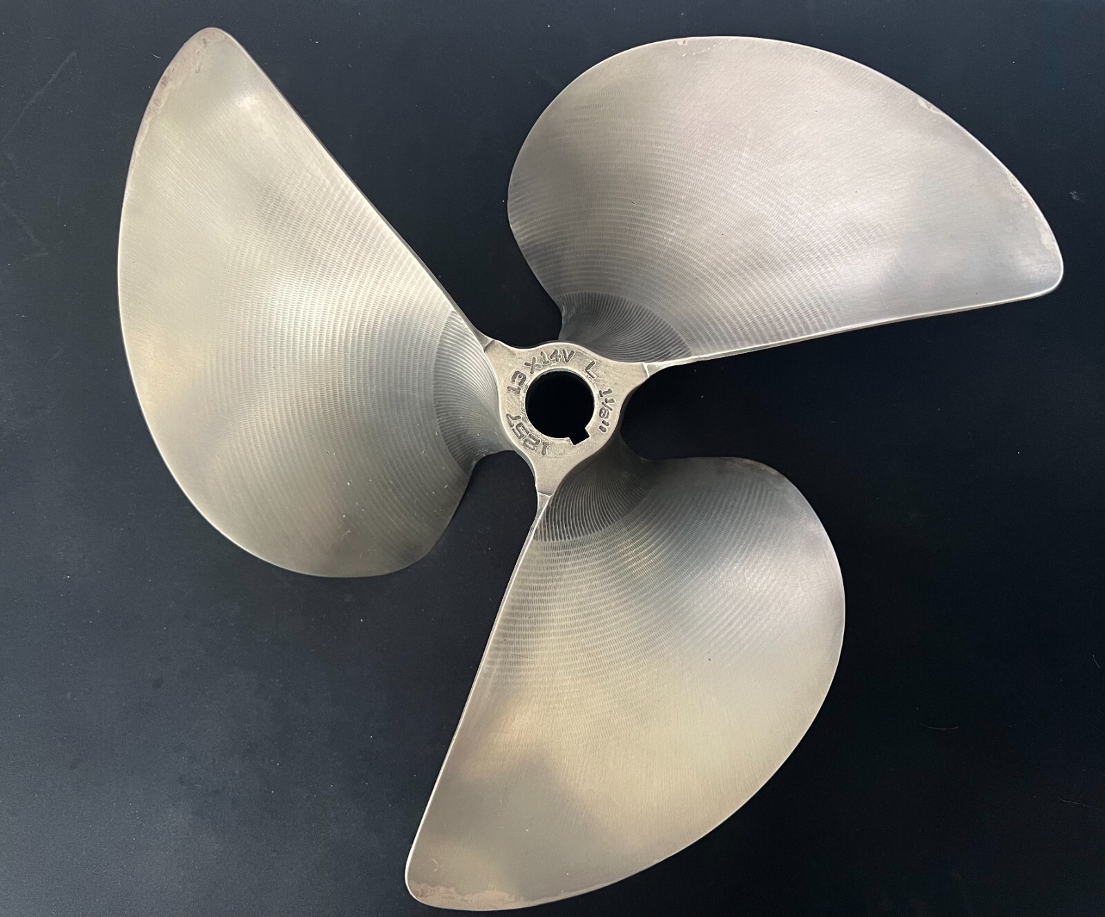 Acme 13 x 14 Inboard Propeller Left Hand Nibral Cupped 1 1/8" Bore 3 ...