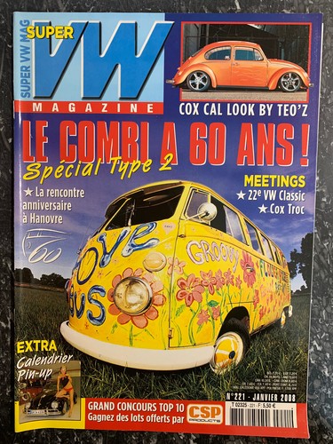 Super VW Magazine N°221 Janvier 2008 (avec poster) | eBay