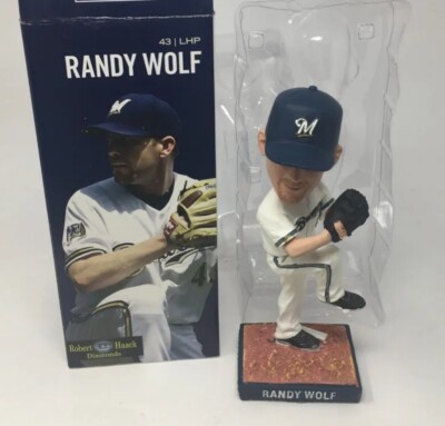 2011 MILWAUKEE BREWERS RANDY WOLF BOBBLEHEAD SGA NIB | eBay