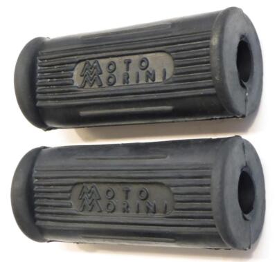 Moto Morini Corsarino PAIR foot peg rubbers w/logo 16mm hole X 100mm ...
