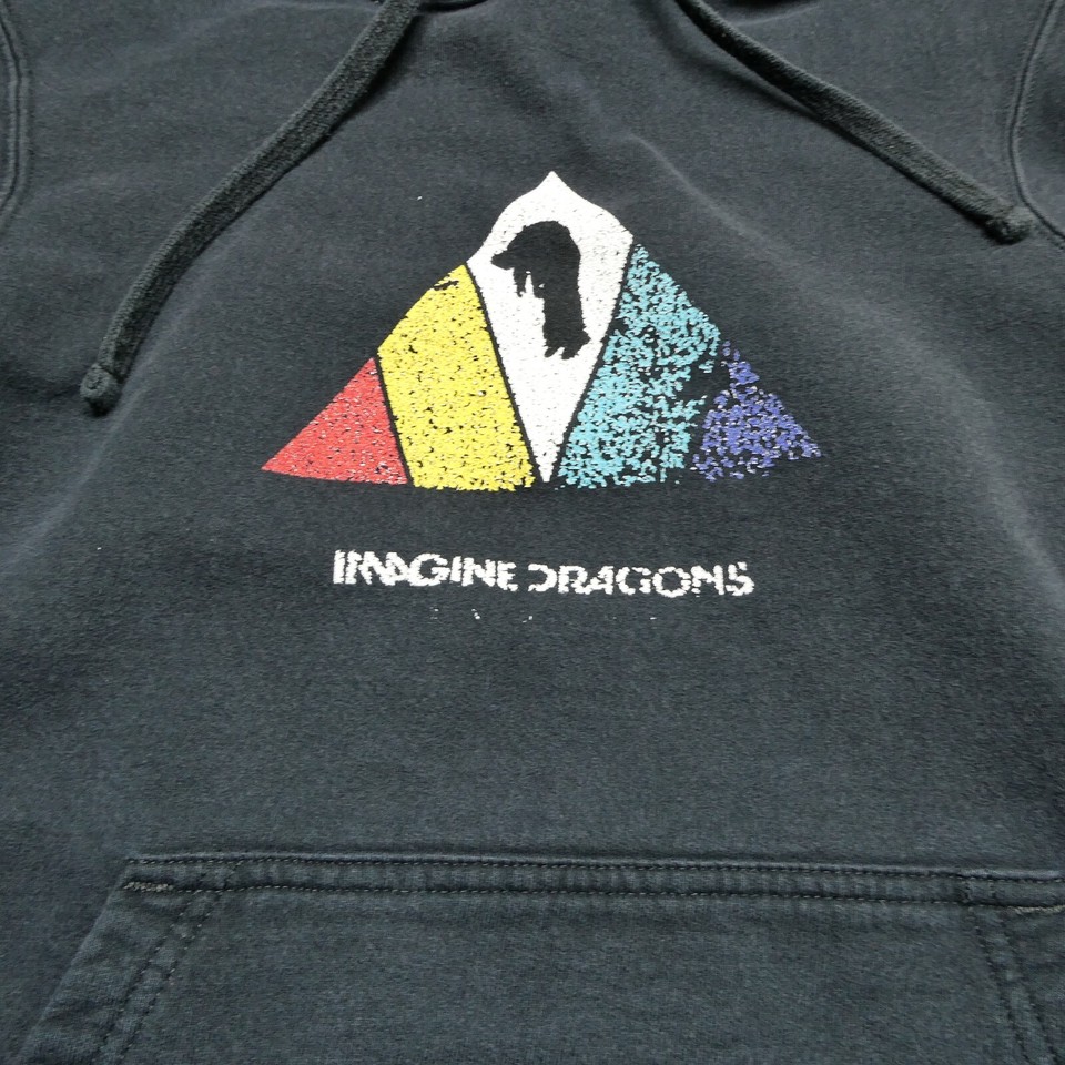 Imagine Dragons Evolve Tour Triangle Logo SMALL Black Hoodie Port & Co ...