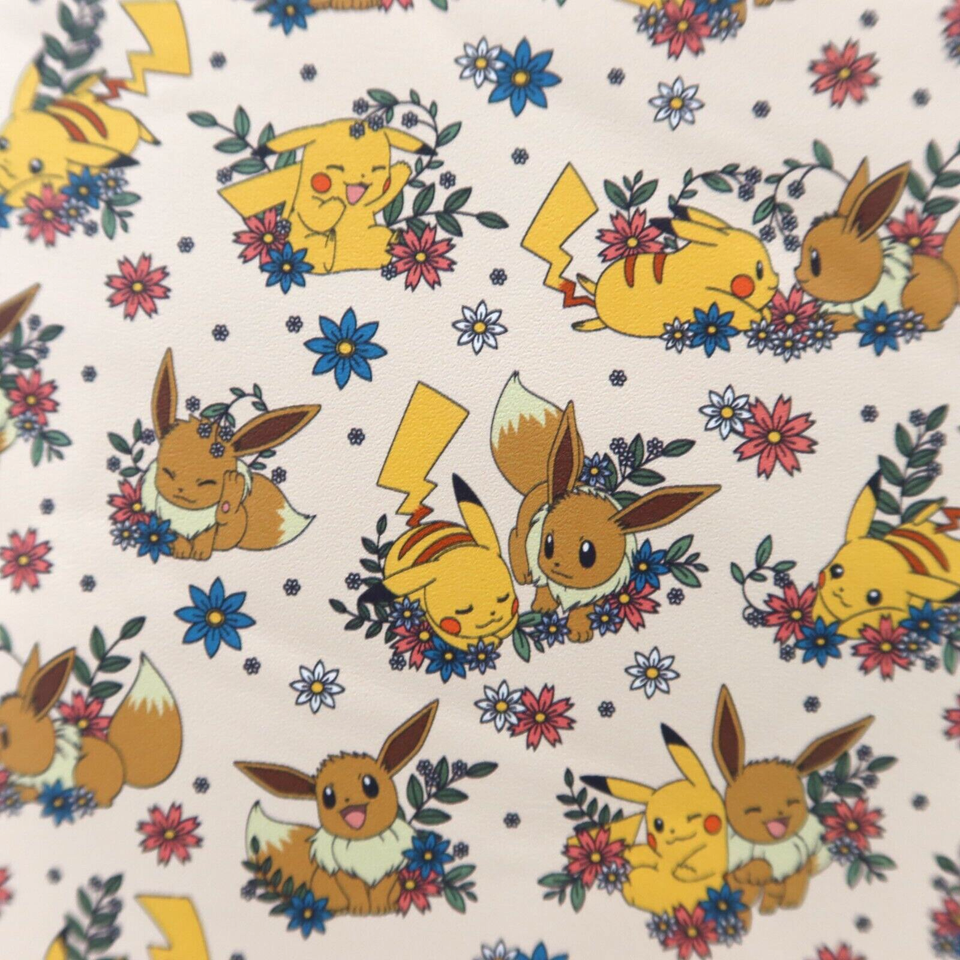 Loungefly Pokemon Crossbody Bag Purse Pikachu Eevee Friends Floral Faux ...